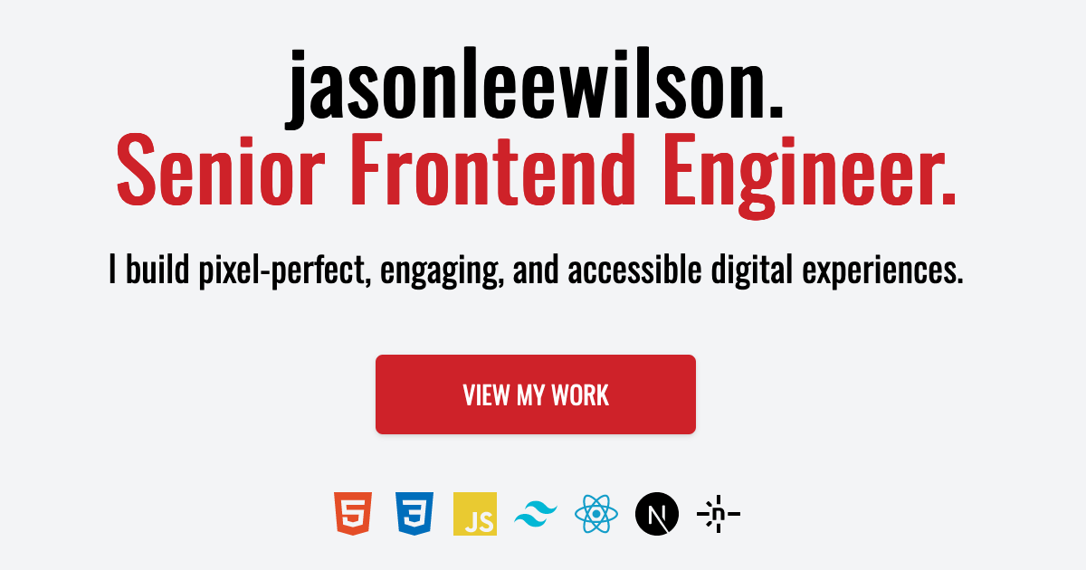 jasonleewilson.com - Super cool web engineer / developer in Texas